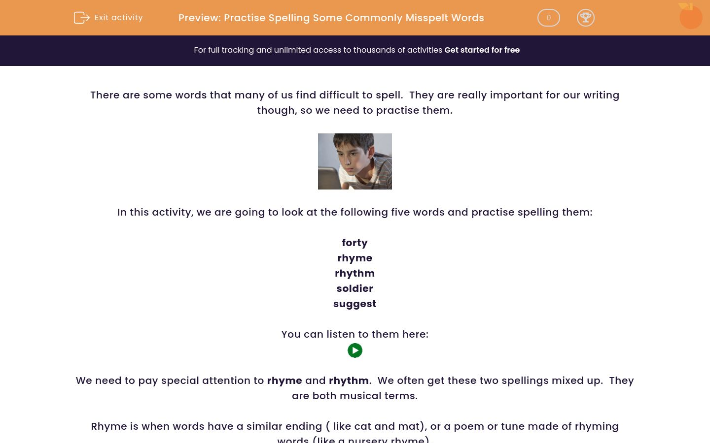 Practise Spelling Some Commonly Misspelt Words Worksheet - EdPlace