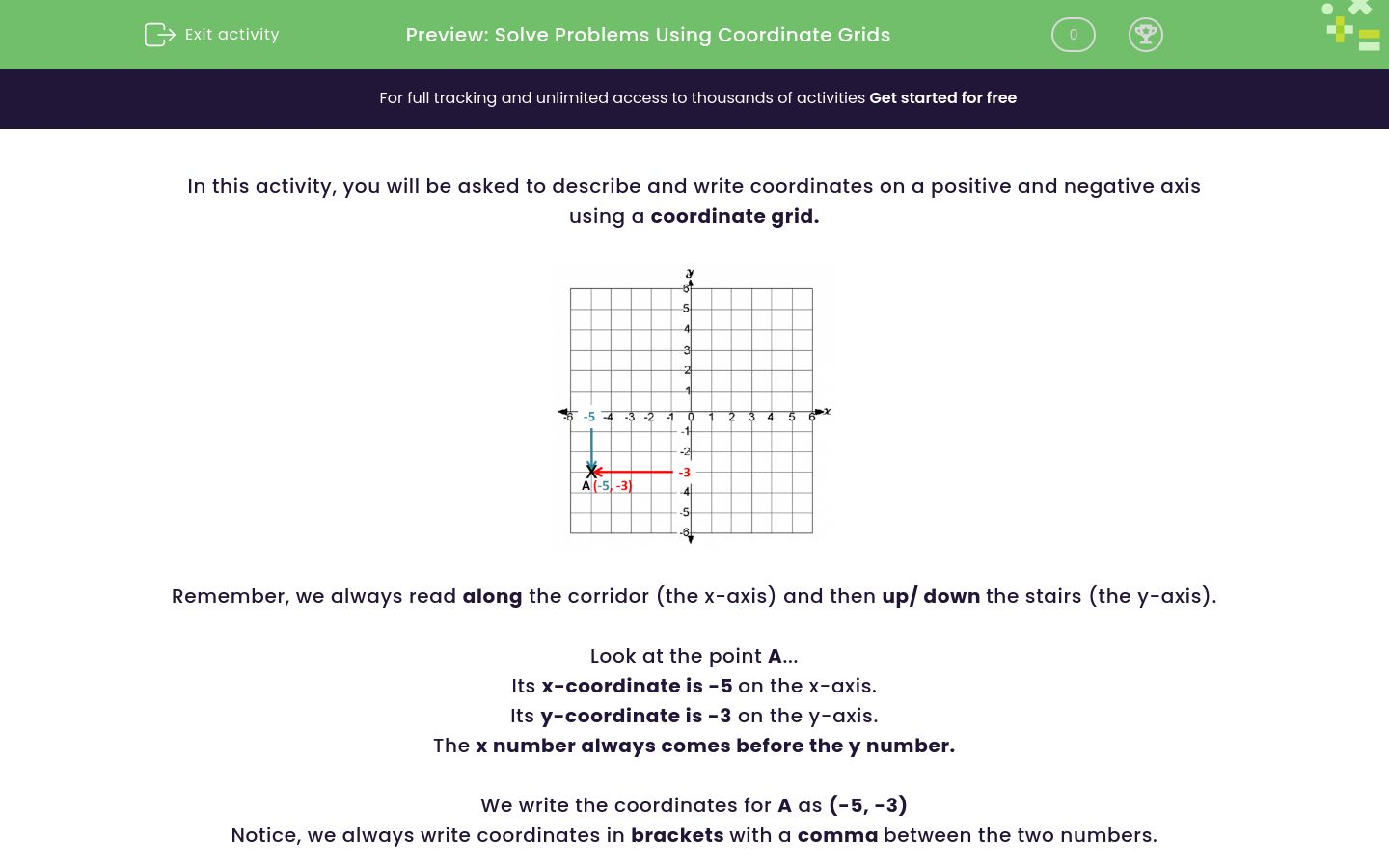 Solve Problems Using Coordinate Grids Worksheet - EdPlace
