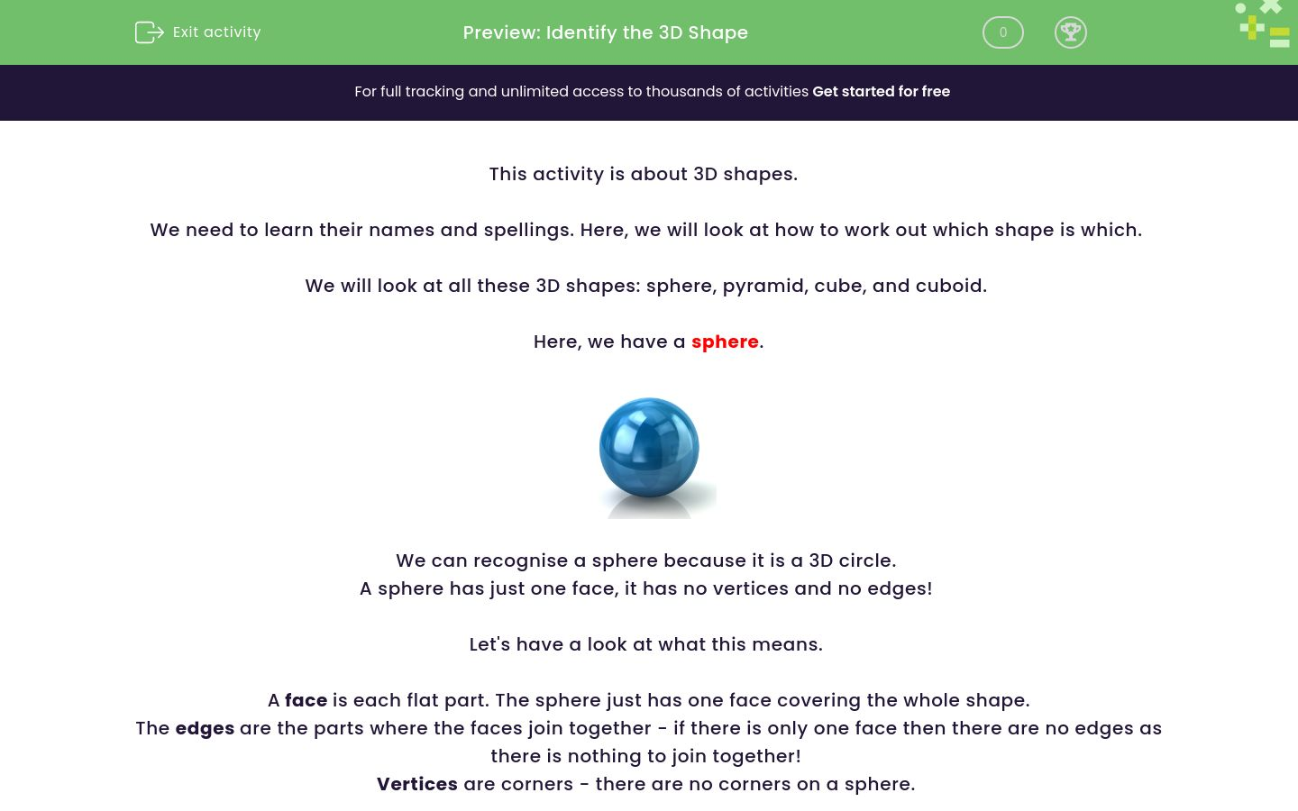 Identify the 3D Shape Worksheet - EdPlace