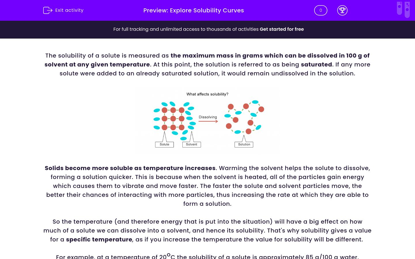 Explore Solubility Curves Worksheet - EdPlace