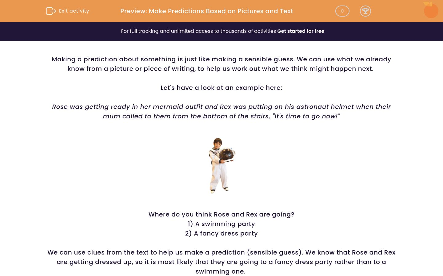 Make Predictions Based on Pictures and Text Worksheet - EdPlace