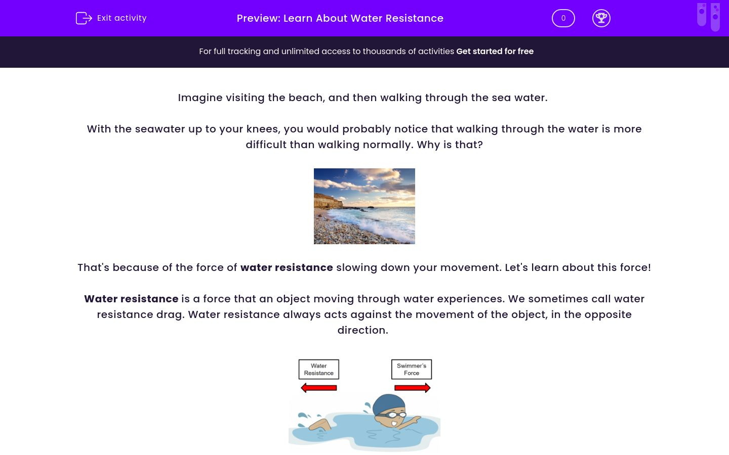 Learn About Water Resistance Worksheet - EdPlace