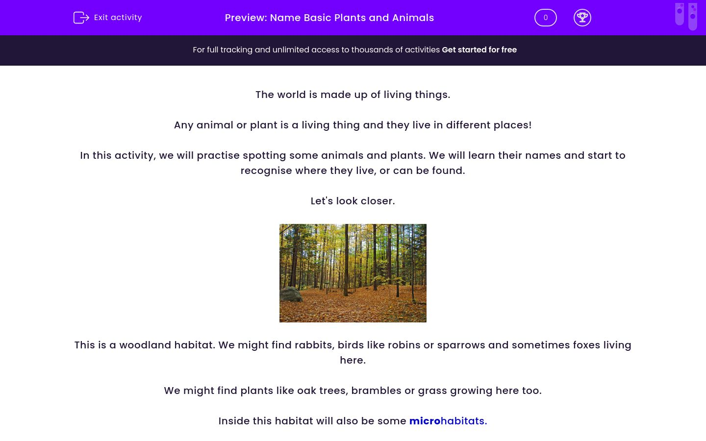 Name Basic Plants and Animals Worksheet - EdPlace