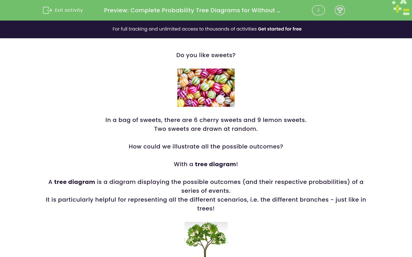 Complete Probability Tree Diagrams for Without Replacement Scenarios ...