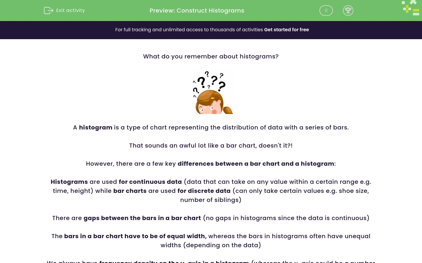 Construct Histograms Worksheet - EdPlace