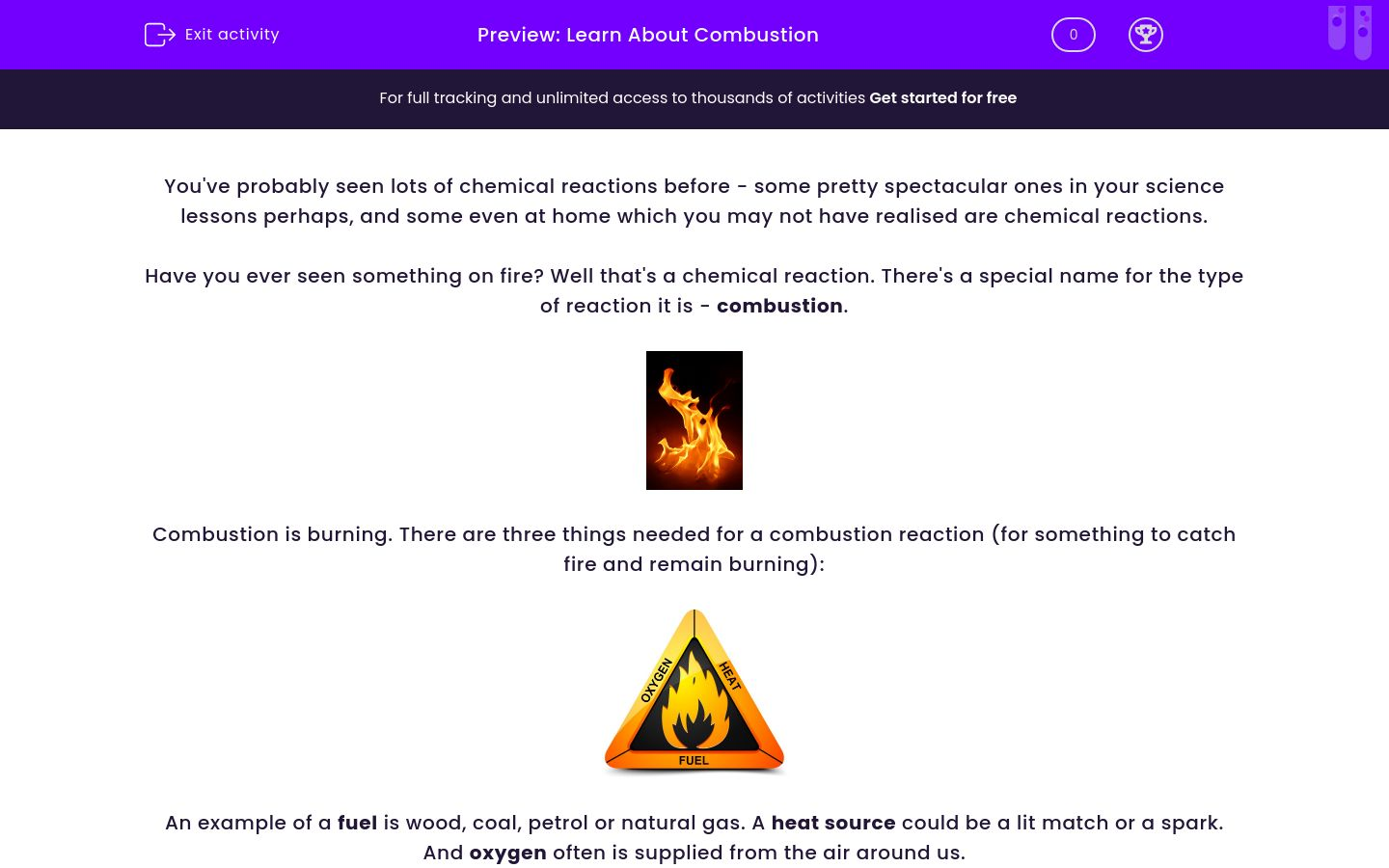 Learn About Combustion Worksheet - EdPlace