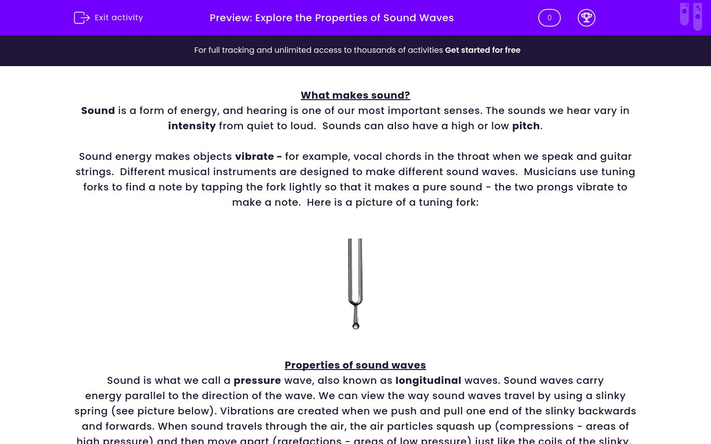 Explore the Properties of Sound Waves Worksheet - EdPlace