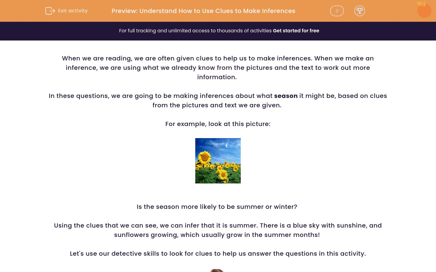 Understand How to Use Clues to Make Inferences Worksheet - EdPlace