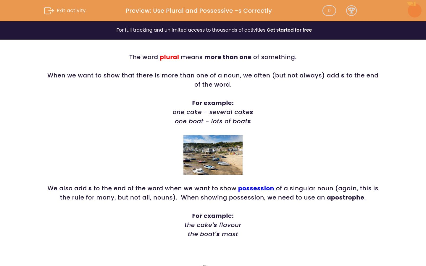 Use Plural and Possessive -s Correctly Worksheet - EdPlace
