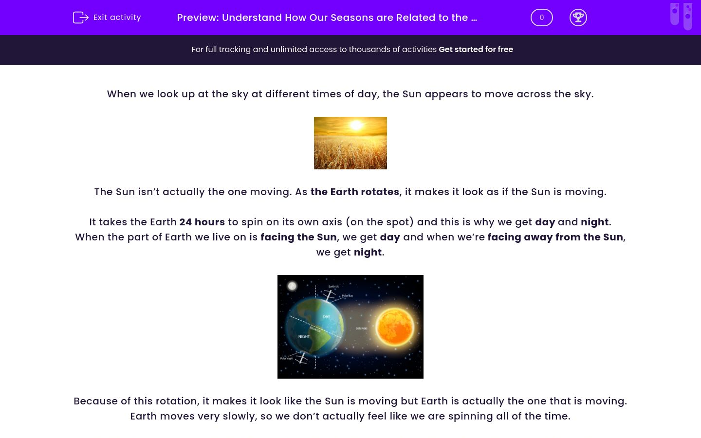 Understand How Our Seasons are Related to the Movement of the Earth ...