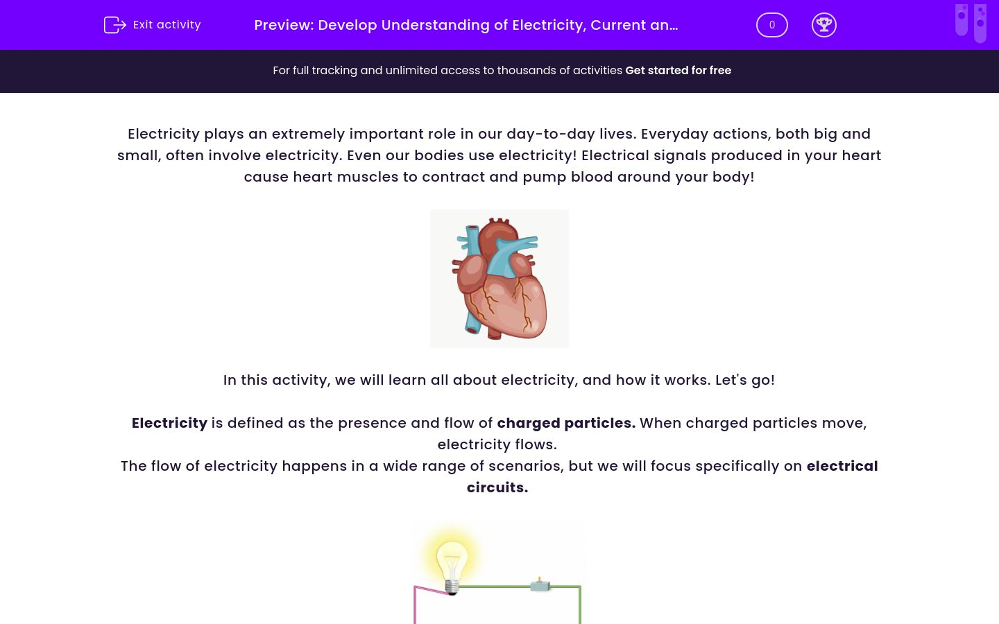 Develop Understanding of Electricity, Current and Potential Difference ...