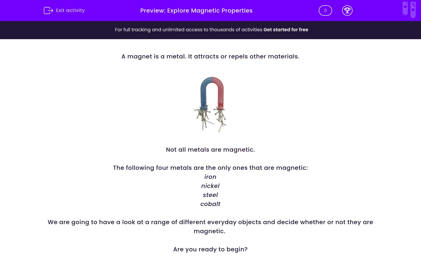 Explore Magnetic Properties Worksheet - EdPlace