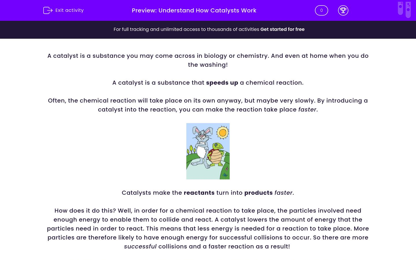 Understand How Catalysts Work Worksheet - EdPlace