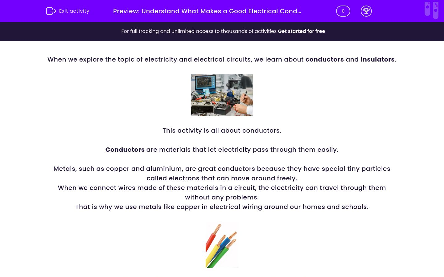 Understand What Makes a Good Electrical Conductor Worksheet - EdPlace