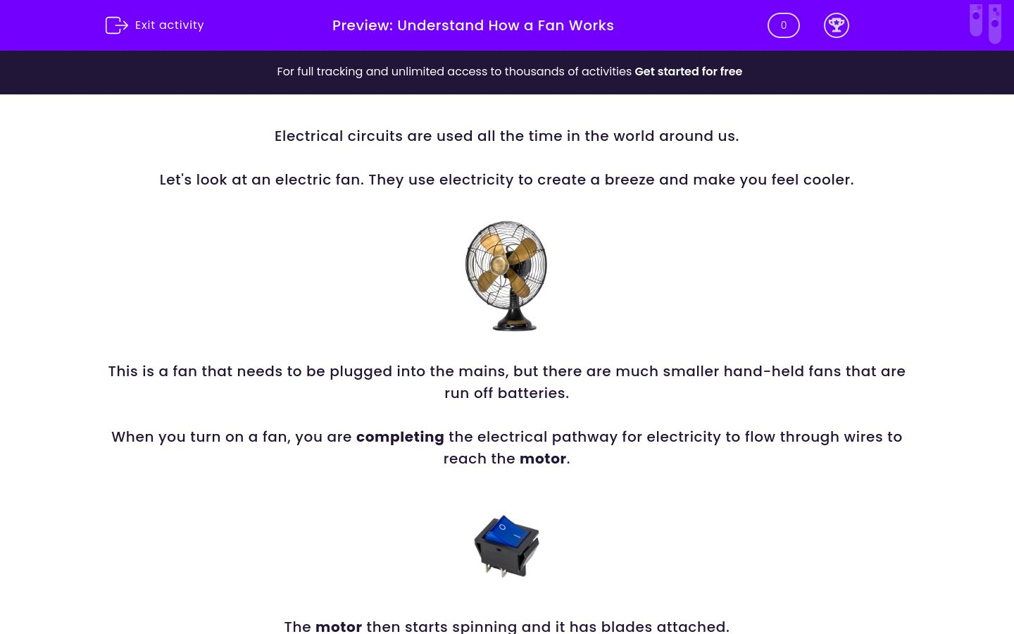 Understand How a Fan Works Worksheet - EdPlace