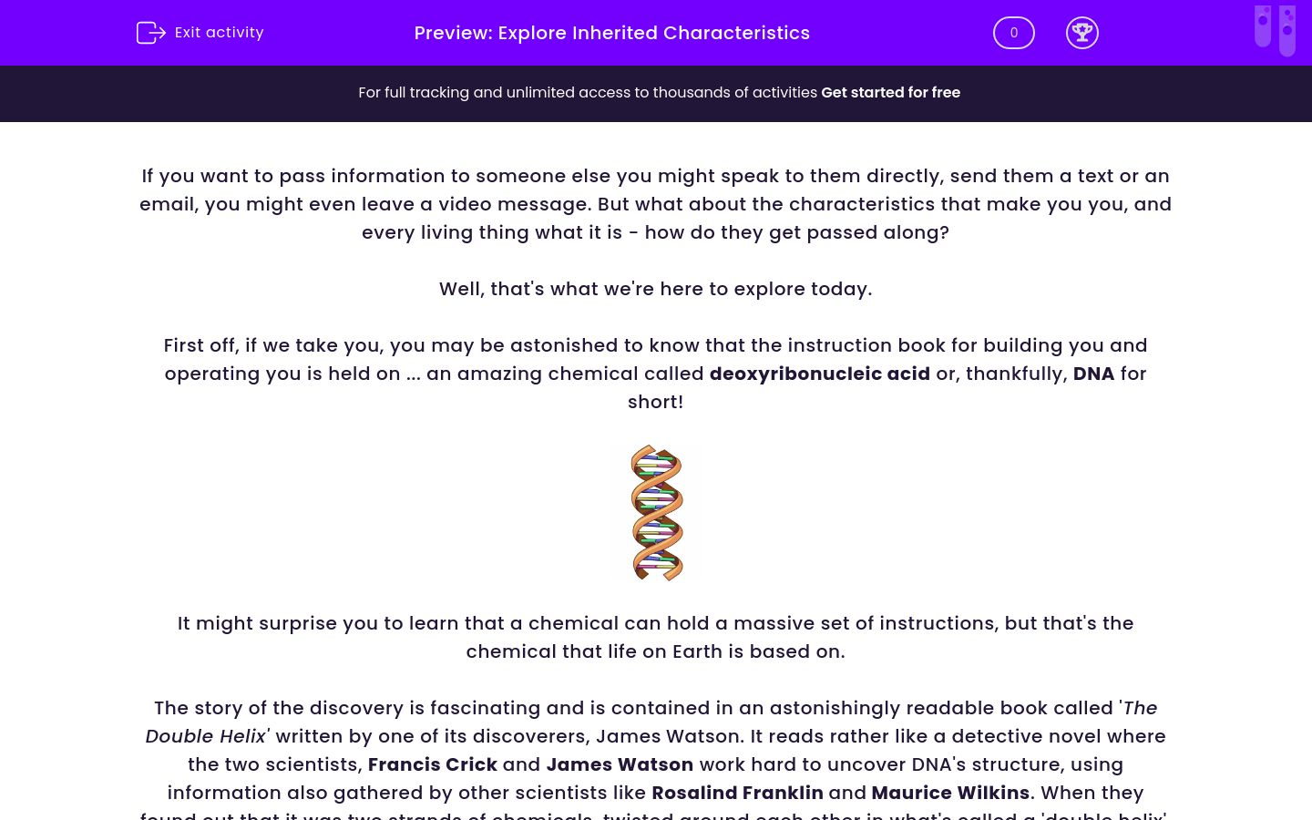 Explore Inherited Characteristics Worksheet - EdPlace