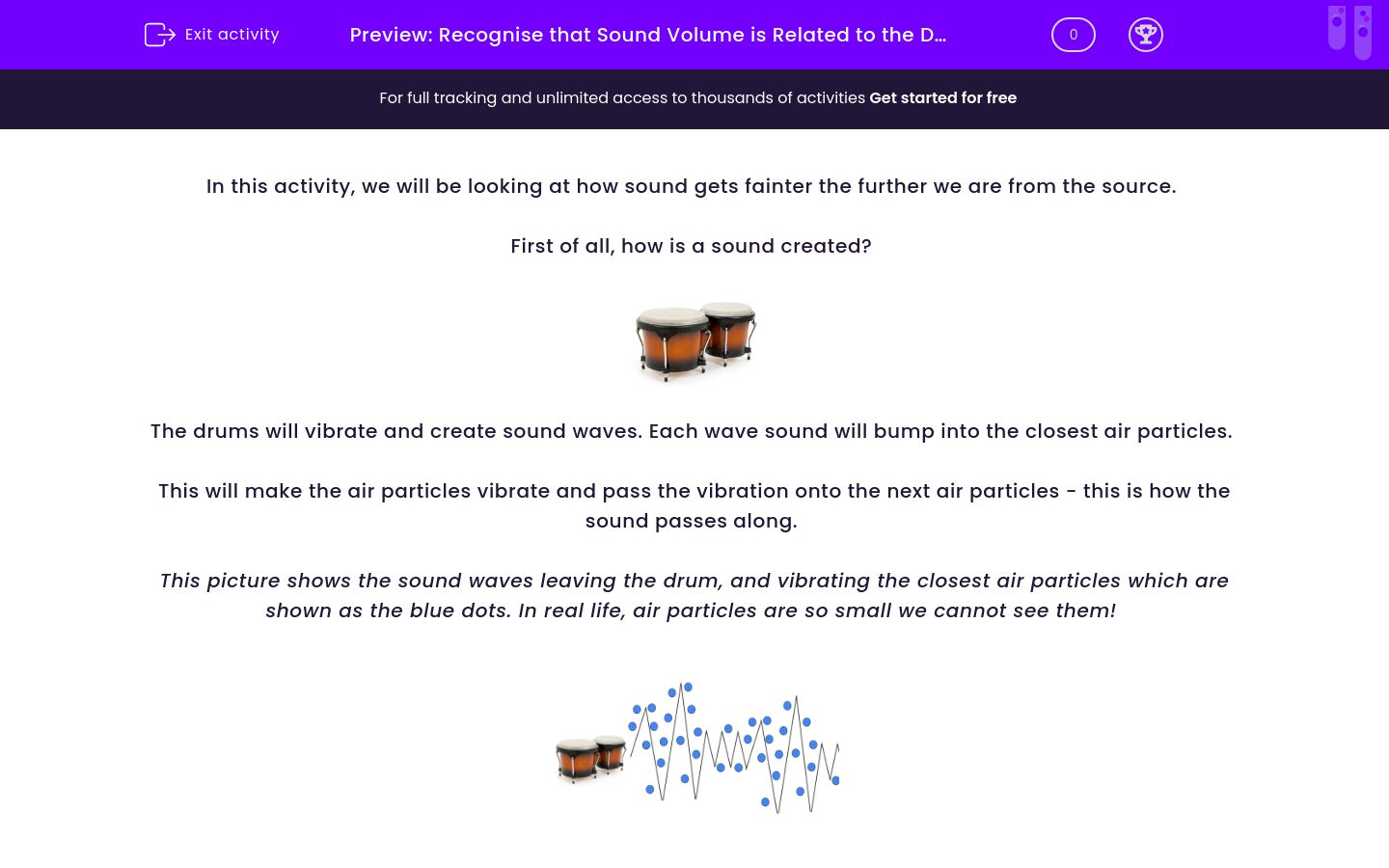 Recognise that Sound Volume is Related to the Distance from the Source ...