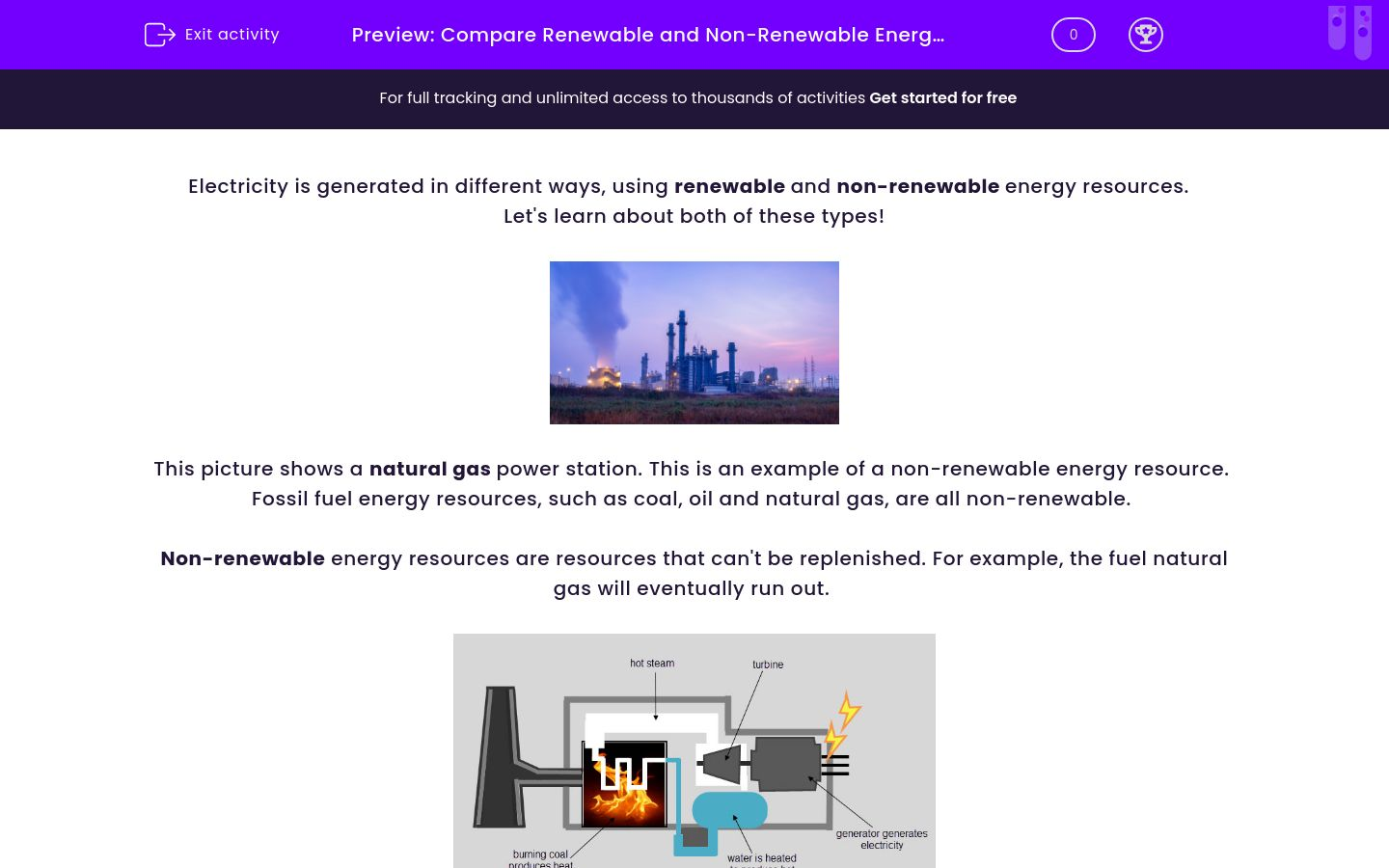 Compare Renewable and Non-Renewable Energy Production Worksheet - EdPlace